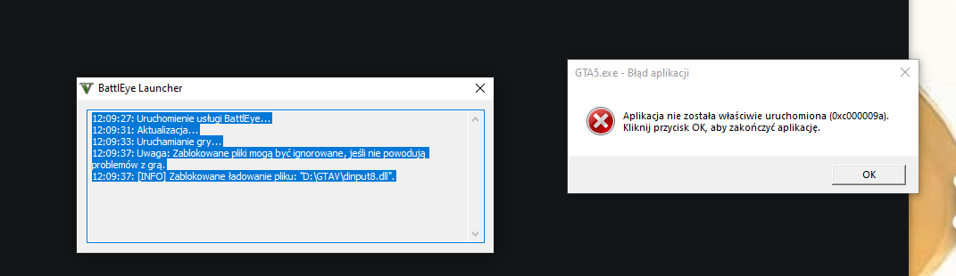 Gra dostaje crasha po odpaleniu jej razem z scriphookiem a dokładnie ...